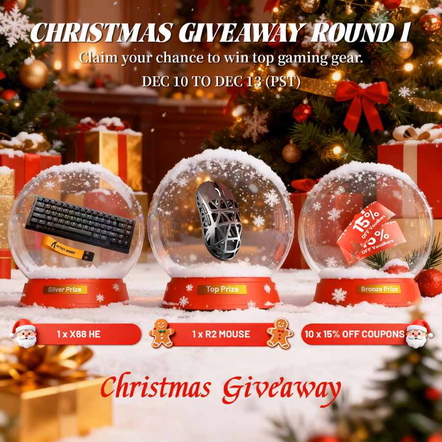 Attack Shark Christmas Giveaway Round 1 2025 - GiveawayDrop.com