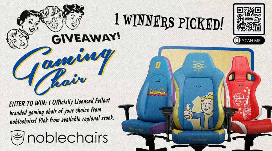 Enter to Win a Fallout Gaming Chair with Noblechairs! - GiveawayDrop.com