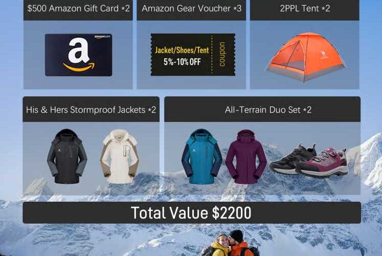 Win Gear for You & Your Adventure Partner - GiveawayDrop.com