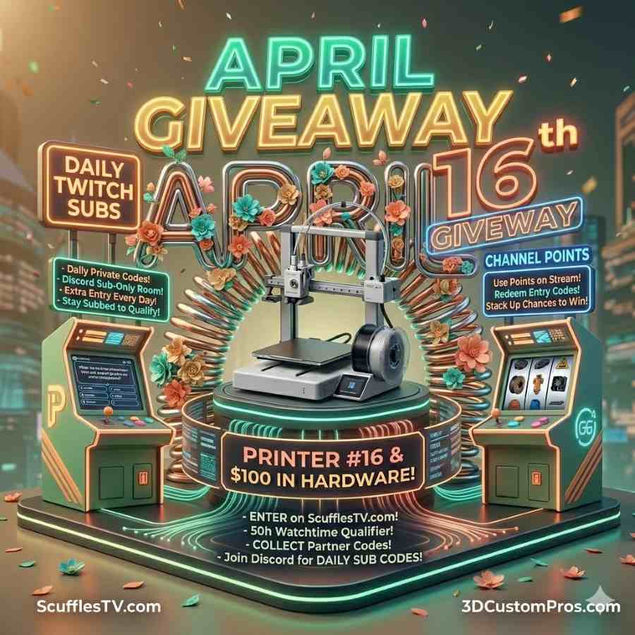 ScufflesTV: Bambu Lab A1 Mini AMS Combo 3D Printer Giveaway ...